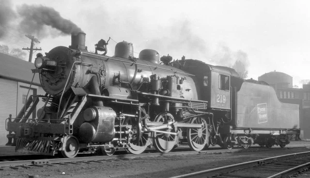 CV CENTRAL VERMONT Railway locomotive engine No 219 Old Train Photo EUR ...