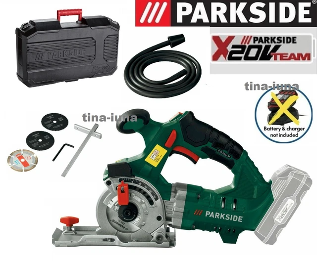 PARKSIDE 20V CORDLESS Circular Plunge Saw PTS 20-LI A1+BATTERY AND ...