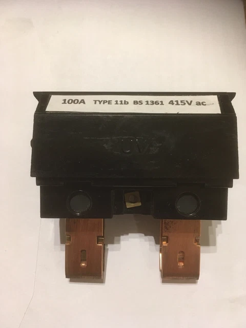 100 AMP FUSE Carrier Type 11b BS 1361 415 volt/ ac Choice of 60,80,100 ...
