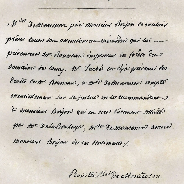 LETTRE DE MADAME de Montesson - Autographe gravure originale LAS XIXe £ ...