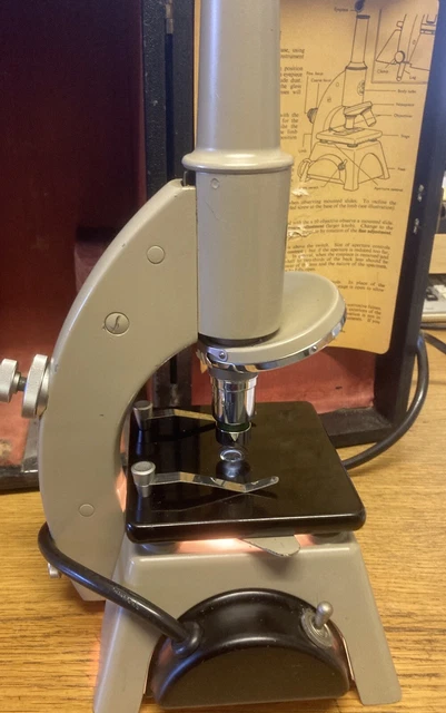 BAKER BIOLUX II Microscope In Box Vickers Lens £15.00 - PicClick UK