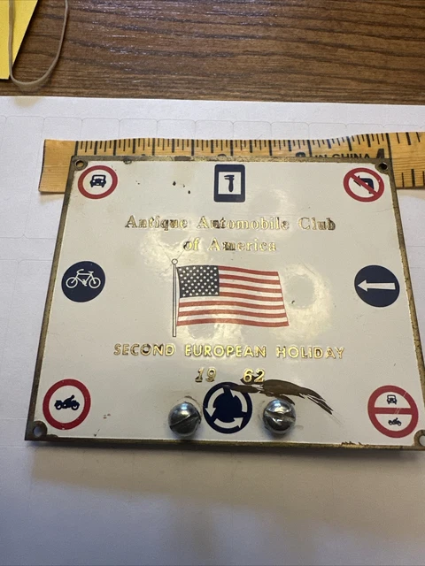 AACA ANTIQUE AUTOMOBILE Club of America Second European Holiday 1962 ...