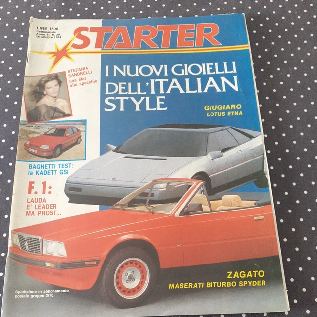 RIVISTA SETTIMANALE STARTER Anno 1 Numero 20 Anno 1984 Con Doppio ...
