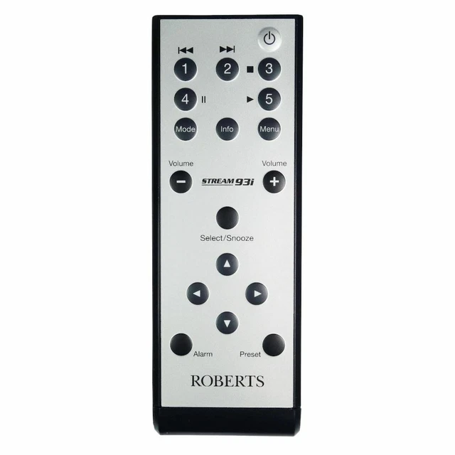 GENUINE ROBERTS STREAM 93i DAB Radio Remote Control £31.99 - PicClick UK
