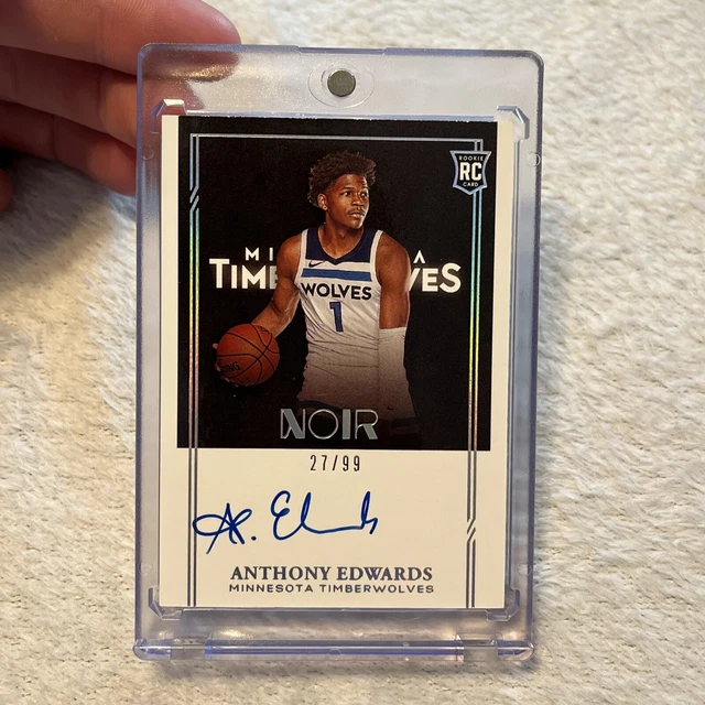 2020-21 PANINI NOIR Anthony Edwards #395 RC Auto Rookie 86/99 Lupi EUR ...