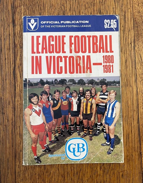 1981 VFL BOOK ‘League Football In Victoria’ Carlton Blues Collingwood ...