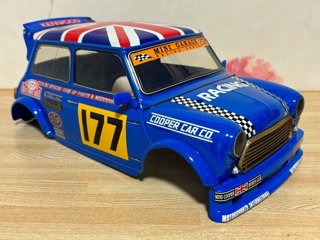 TAMIYA ROVER MINI Cooper Rc Car Body M-Chassis Aero Parts Classic Race ...