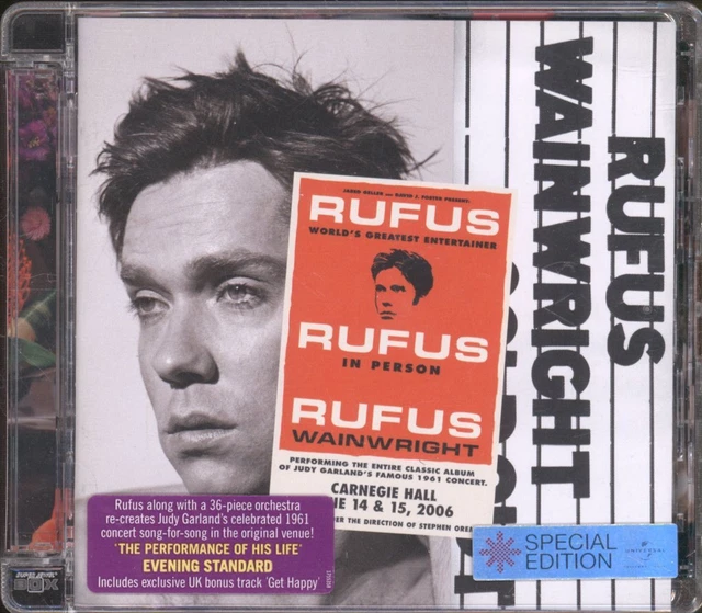 RUFUS WAINWRIGHT RUFUS Does Judy At Carnegie Hall double CD UK Geffen ...