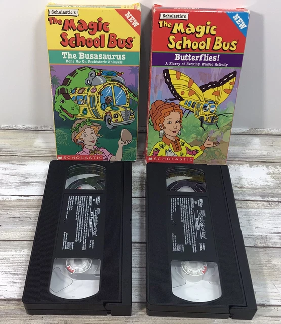 2 THE “MAGIC School Bus” VHS Tapes, Butterflies and The Busasaurus EUR ...
