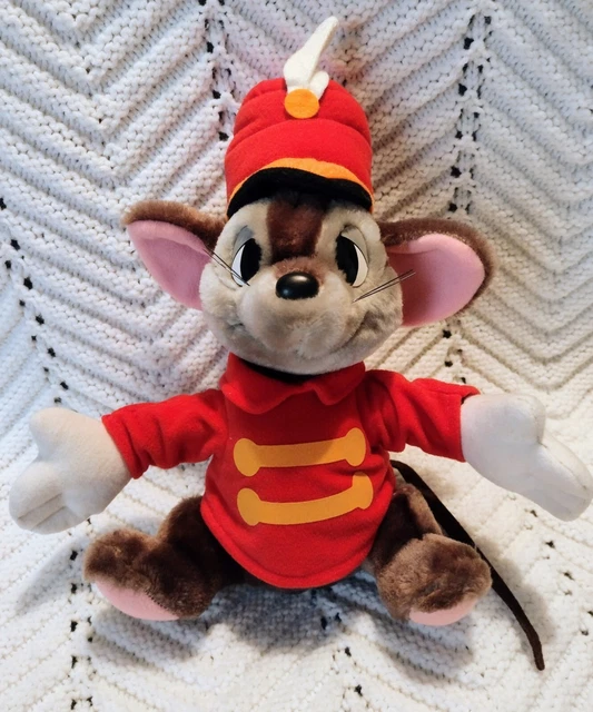 VINTAGE DISNEYLAND TIMOTHY Q MOUSE Circus Uniform 11” Dumbo Plush ...