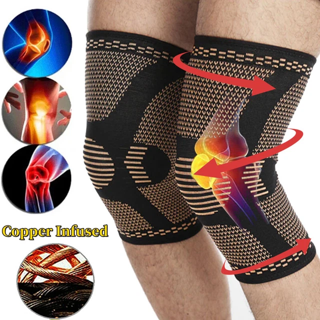 KUPFER KNIEBANDAGE KNIESTÜTZE Kompression Bandage Stabilität Arthrose ...