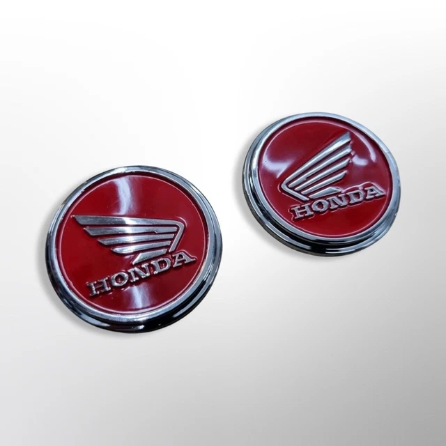 HM HONDA MONKEY Bike Gorilla Z50 Z50J EMBLEM BADGE RED FUEL TANK L/R 48 ...