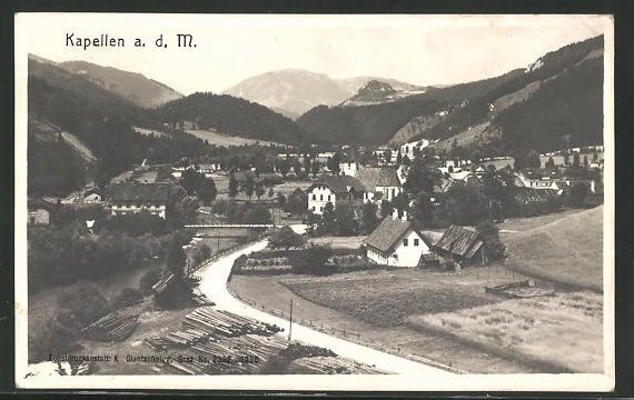 KAPELLEN A. D. M., Totale mit Gebirgswand, Ansichtskarte EUR 6,00 - PicClick FR