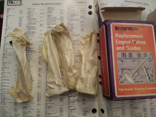 ENGINE INLET VALVES - Sunbeam Alpine Sports Rapier / Hillman Hunter ...