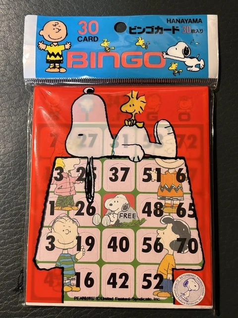 SNOOPY BINGO CARDS Portable Bingo Game by Pressman £49.70 - PicClick UK