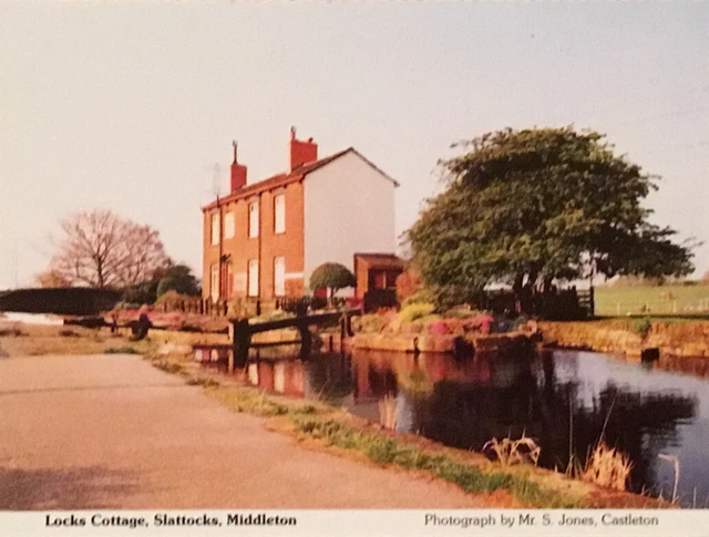 ROCHDALE CANAL, LOCKS Cottage, Slattocks, Middleton, Manchester, 1980’s ...