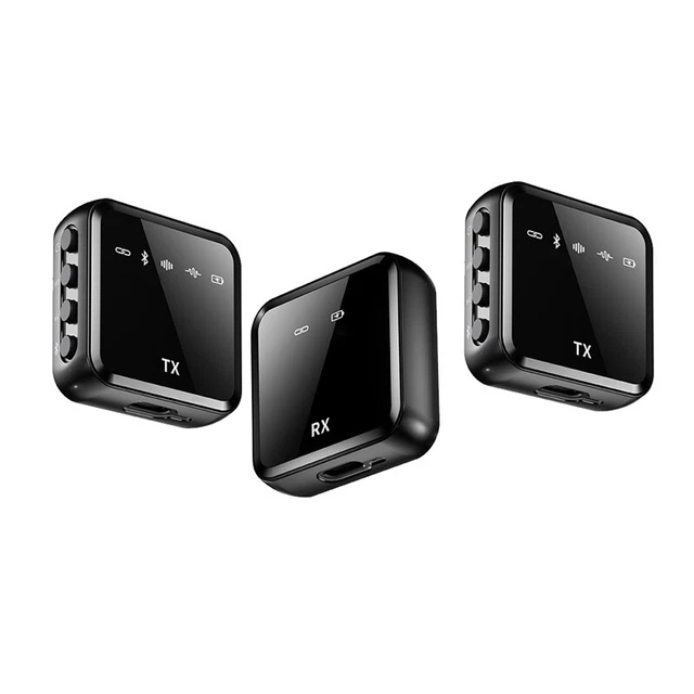 1X(M32 POUR Two Microphone Antibruit Sans Fil pour Appareil Photo ...