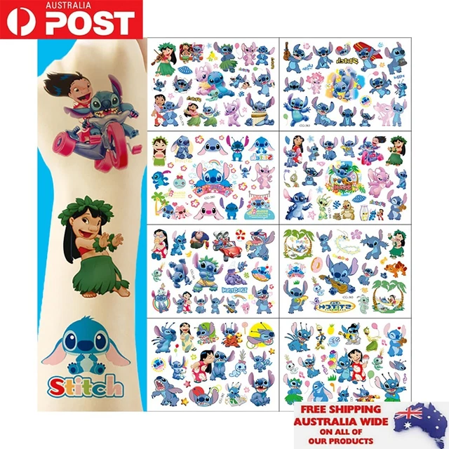 8X DISNEY LILO & Stitch Tattoo Stickers Temporary Body Art Loot Bag ...