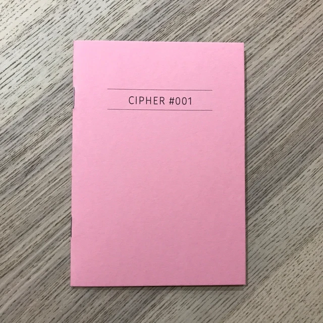 CIPHER #001 - an artist book by Carl Middleton £6.50 - PicClick UK