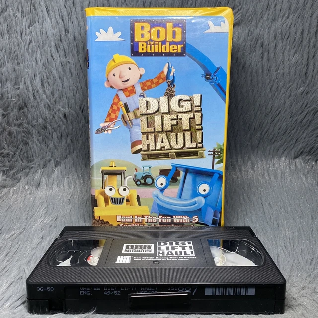 BOB THE BUILDER - Dig, Lift Haul VHS Tape 2004 Kids Cartoon Clamshell ...