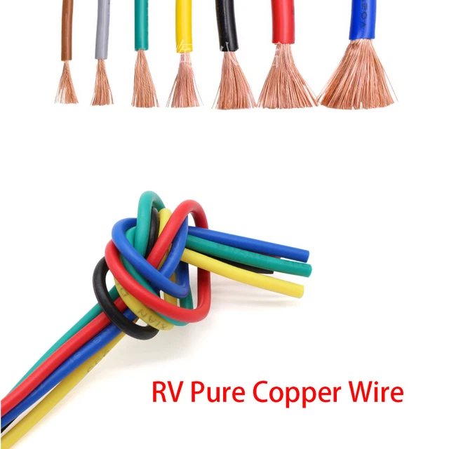 SINGLE CORE MULTI Stranded RV Flexible Wire Pure Copper Core 0.3/0.5 ...