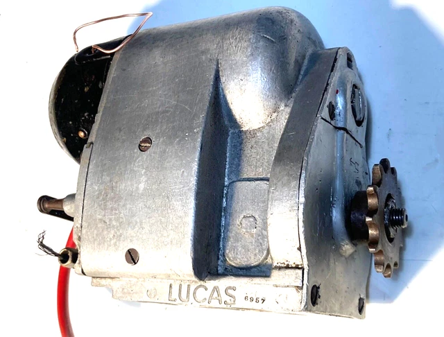 LUCAS MAGNETO MDB1 Vintage Veteran Pre War 1928 AJS BSA Motorcycle Blue ...