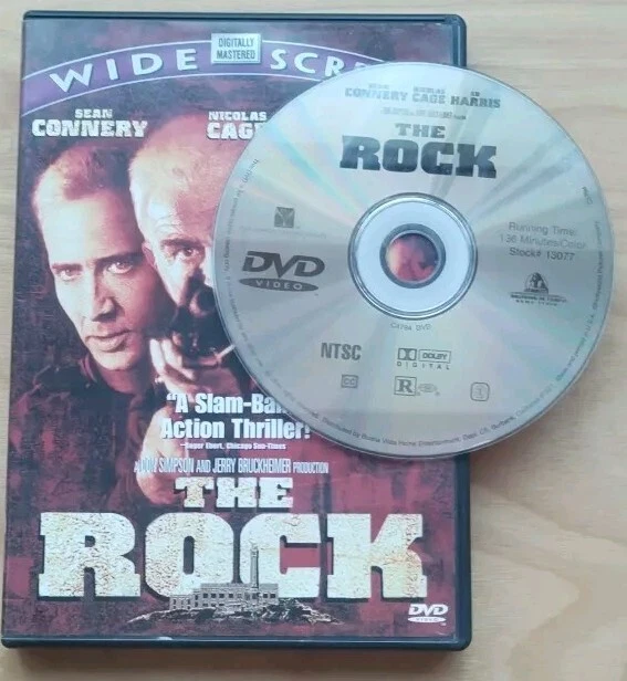 THE ROCK (HOLLYWOOD, DVD, 1997, Widescreen, No Manual) Cage, Connery ...