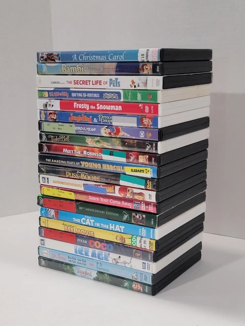 20 ANIMATED KIDS DVD Lot - Children Family DVDs - Disney, Dreamworks ...