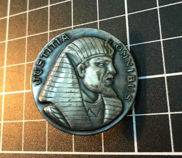 VINTAGE 1960'S JUSTITIA Omnibus Egyptian Pharaoh Men's Tie Clasp Clip £ ...