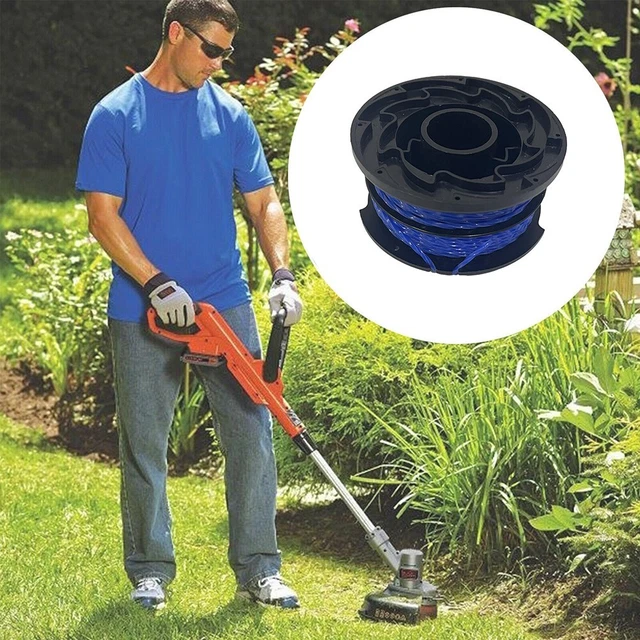 2/6X FOR NOIR &decker Corde Taille-Bordures Débroussailleuses Bobine Et Ligne EUR 10,81 ...