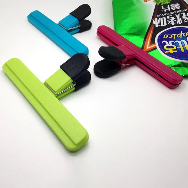 L CHIP BAG Clips Food Clips Plastic Heavy Duty Air Tight Seal Grip for ...