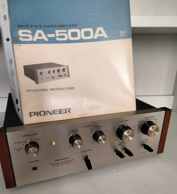 PIONEER VINTAGE STEREO AMPLIFIER model SA-500A Amplificatore Con ...