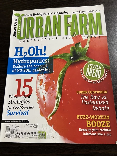HOBBY FARMS URBAN Farm Sustainable City Nov Dec 2011 Hydroponics £7.51 ...