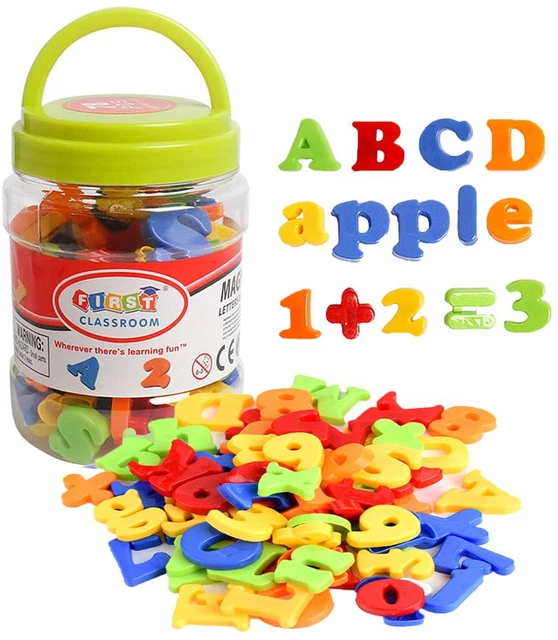 USATDD MAGNETIC LETTERS Numbers Alphabet Fridge Refrigerator Magnets ...