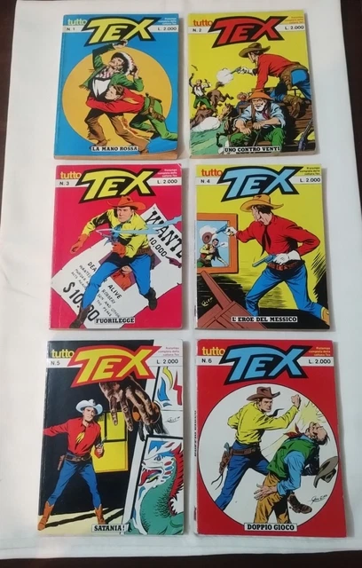 LOTTO TUTTO TEX Sequenza Dal N° 1 Al N° 6 - Ottimo - EUR 50,00 ...