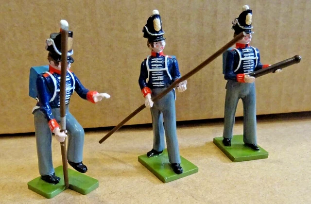 STONE CASTLE BY Borbur Soldiers- 3 x Napoleonic British Royal Marines ...
