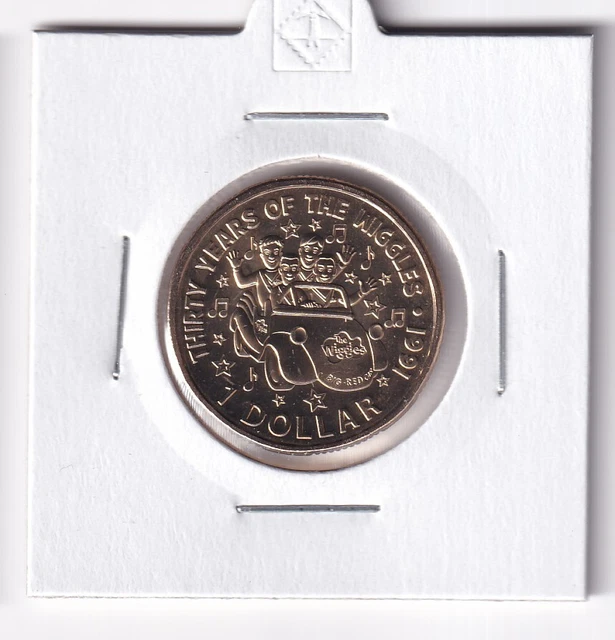 AUSTRALIAN: 2021 $1 30 Years Of The Wiggles 1991 Unc Coin In 2X2 Holder ...