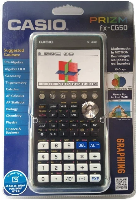 CASIO GRAPHING CALCULATOR FX-CG50 10 Digit Computer Black & White in ...