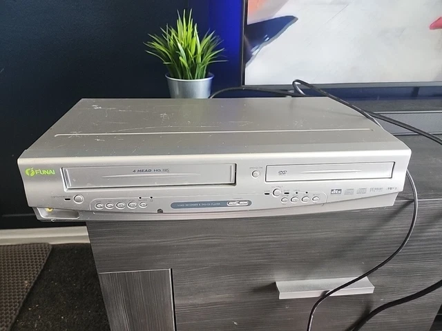 FUNAI DBVR-7510 VCR VHS Video Tape & DVD Player Combi Silver No Remote ...