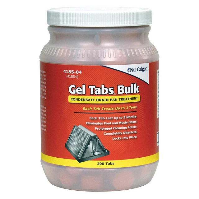 NU-CALGON 4185-04 CONDENSATE Pan Treatment,Gel Tablet,Red 410X92 NU ...