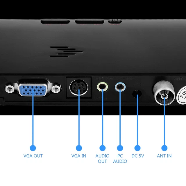 TV SET TOP Box PC Monitor Receiver Speaker External LCD CRT VGA Tuner ...
