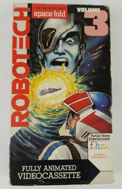 ROBOTECH VHS THE Macross Saga Space Fold Vol 3 Vintage Animation 1986 ...