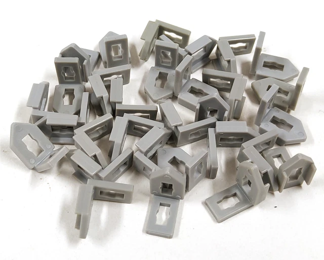 PLAQUE À ANGLES Fischertechnik 35738 – Grise – 30 Pcs – 1970 EUR 7,88 ...
