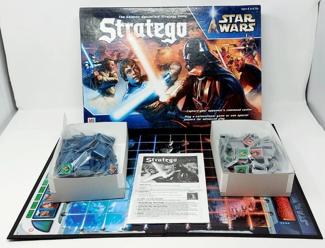 STAR WARS STRATEGO Galactic Battlefield Board Game 2002 Milton Bradley ...