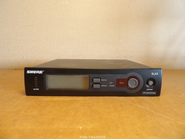 SHURE SLX4-L4E 638-662 MHz Wireless Microphone Receiver - EXCL ANTENNA EUR 149,00 - PicClick DE
