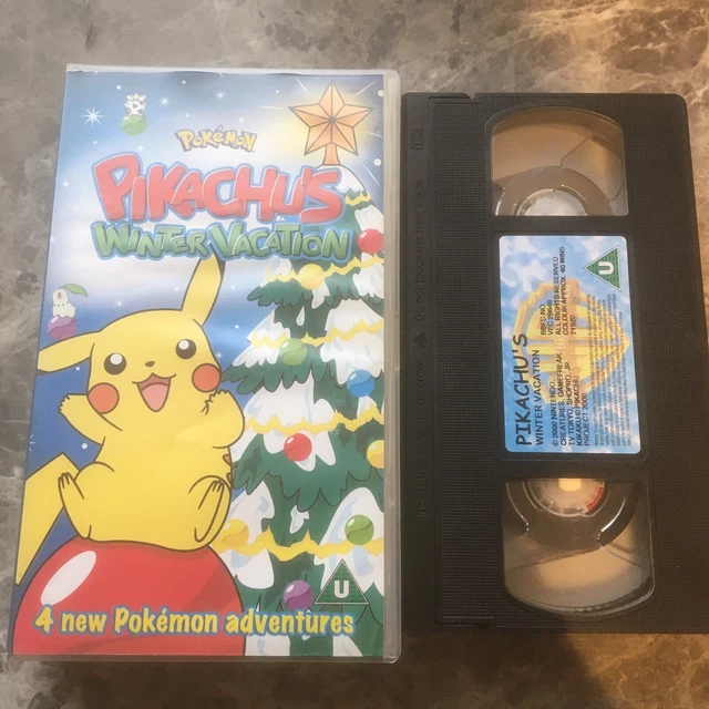VINTAGE RETRO POKEMON Nintendo VHS Video Cassette Pikachu's Winter ...