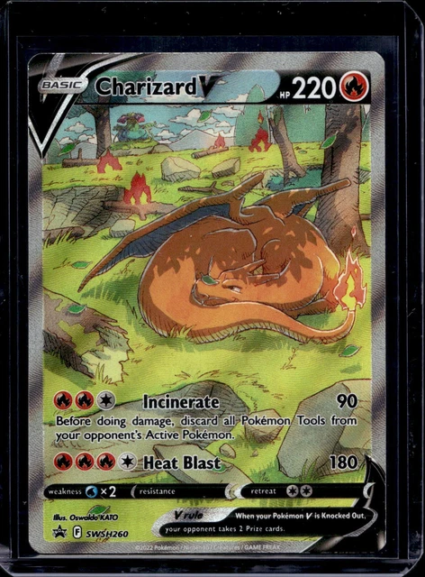 POKEMON SWSH: SWORD & Shield Promo Cards Charizard V SWSH260 £29.78 ...