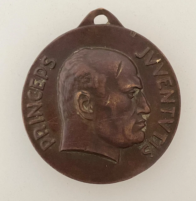 ITALY WW2 ITALIAN Fascist Mussolini Bronze metal medallion or medal £24 ...