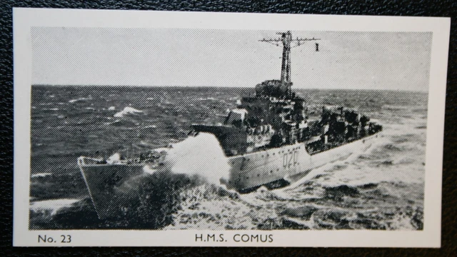 HMS COMUS Royal Navy Destroyer Vintage 1955 Photo Card BE24 £3.99 ...