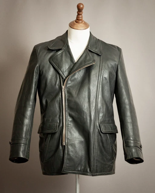 VINTAGE 1940S WW2 German Horsehide Leather Motorcycle Dispatch Rider ...